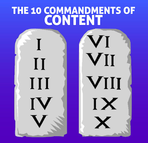 The 10 Commandments of Content for B2B Sales Success
