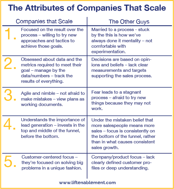 The Attributes of Companies That Scale Growth